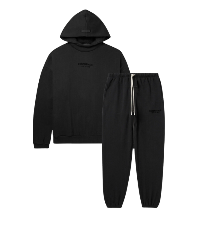 Fear of God Essentials Jet Black Tracksuit (FW23)
